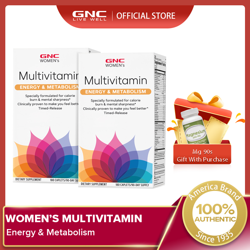 [NEW LAUNCH] GNC Women's Multivitamin Energy & Metabolism - Twin Pack ...