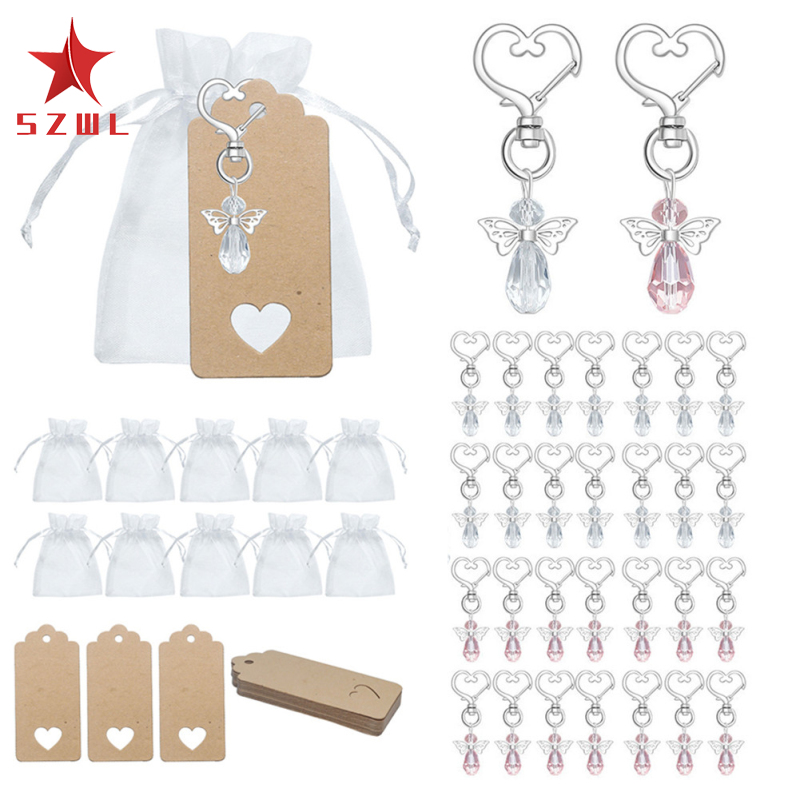 Ready Stock 】 30 Sets Gift Box Decor Set Metal Guardian Angel Wings ...