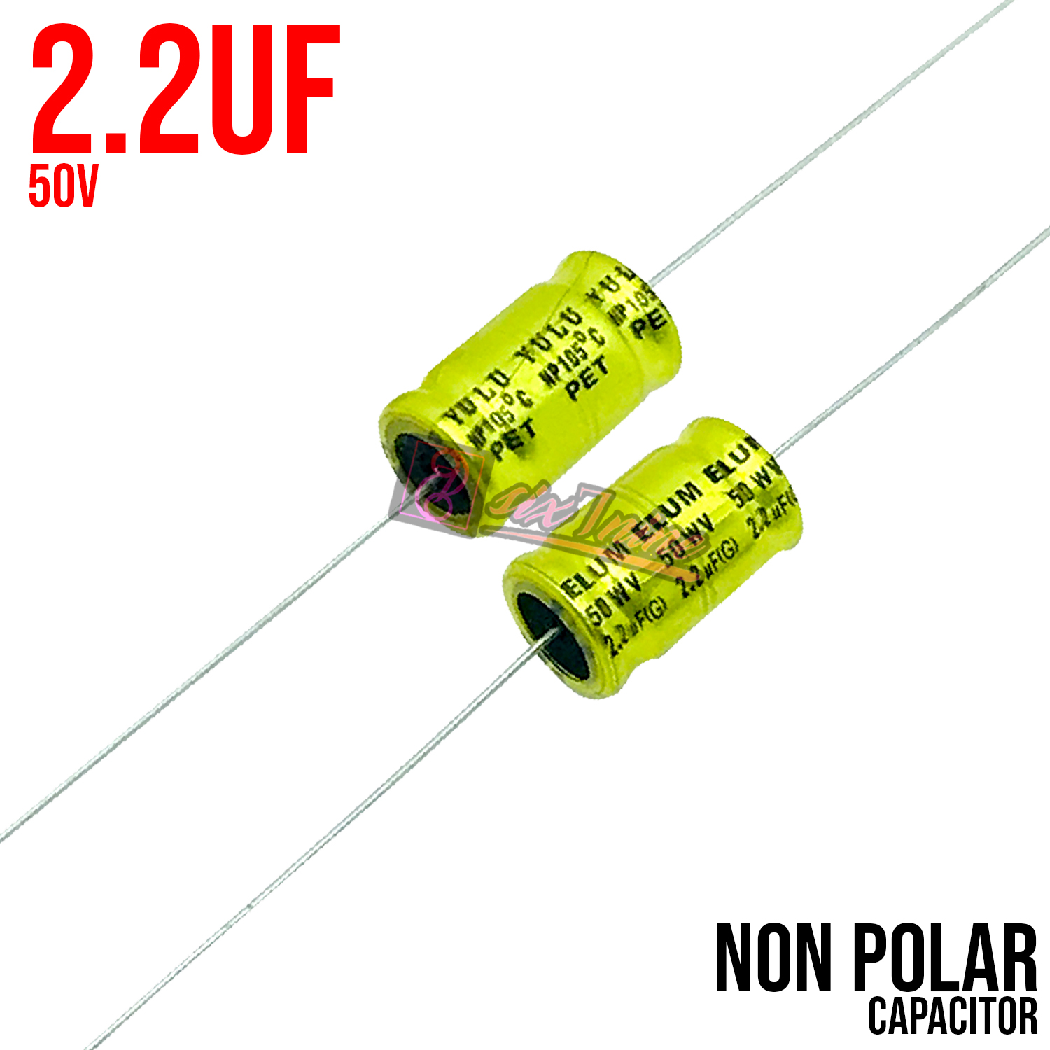 Non Polar Capacitor 2.2uF/50V Driver Unit Tweeter Speaker Heavy Duty ...