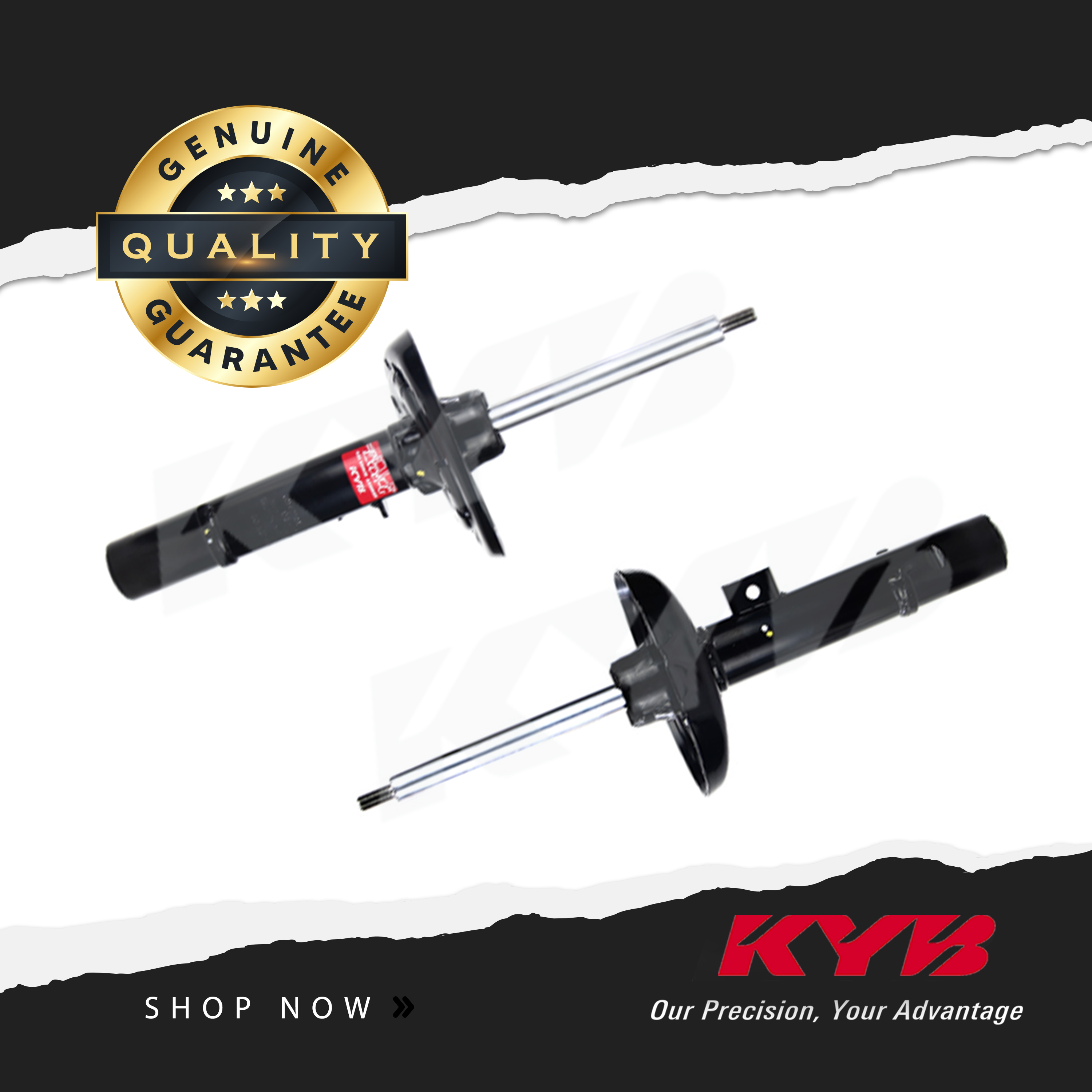 KYB KAYABA (2pcs) Excel G Shock Absorber (Front Left & Right) for Honda Civic FC 2016 - 2019 ...