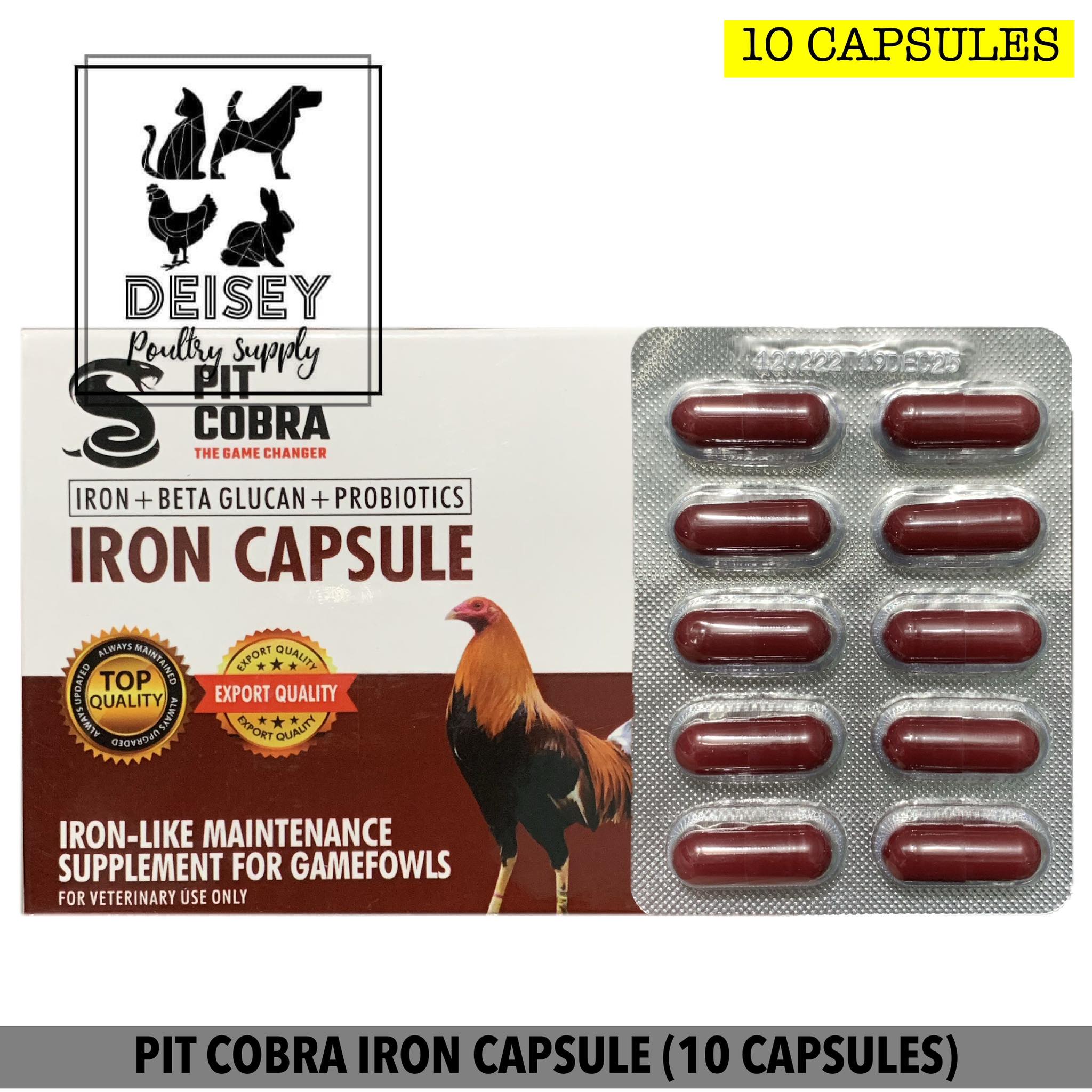 PIT COBRA IRON CAPSULE (10 CAPSULES) | Lazada PH