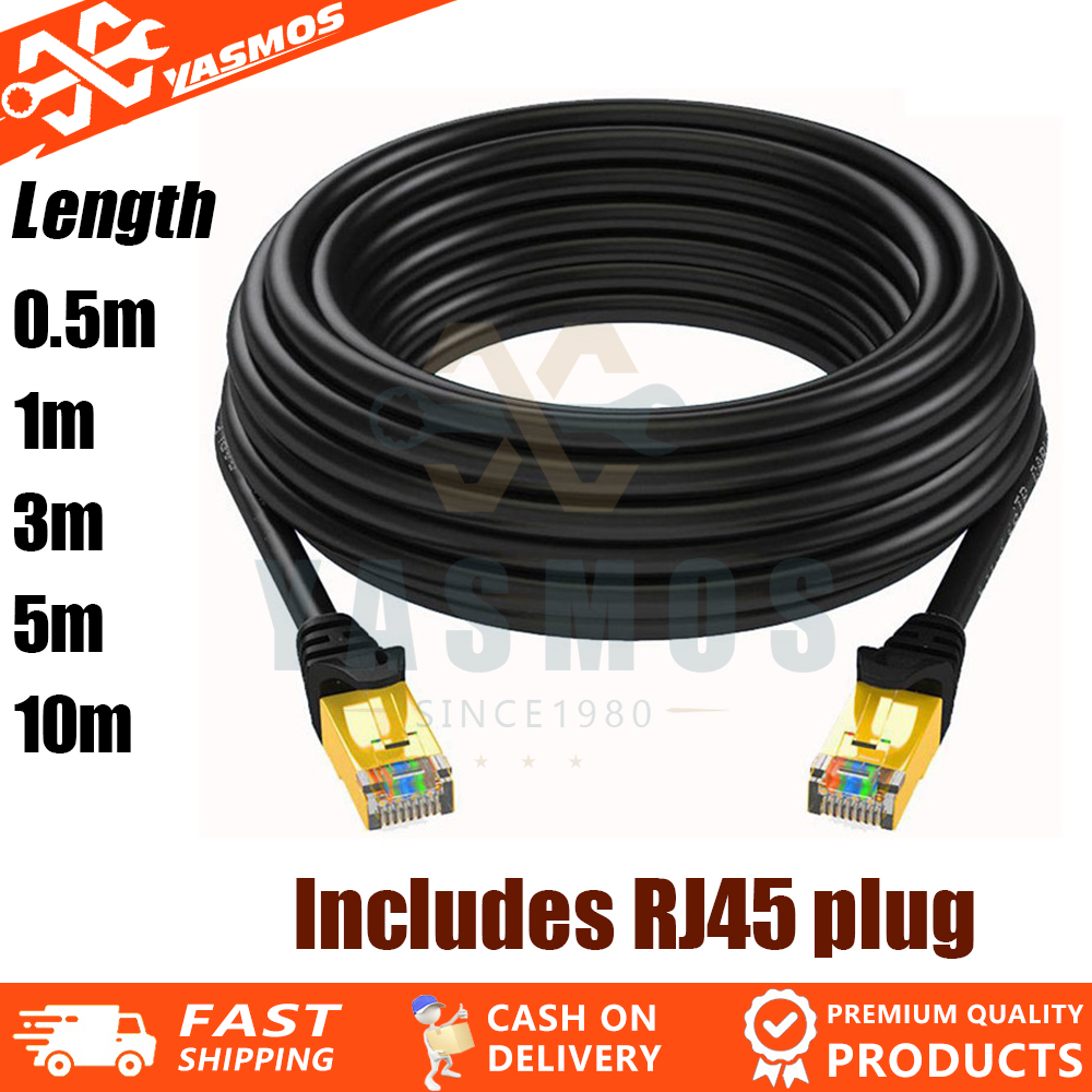 0.5M-10M RJ45 Cat6 Gold-plated Lan Internet Cable UTP Outdoor Ethernet ...