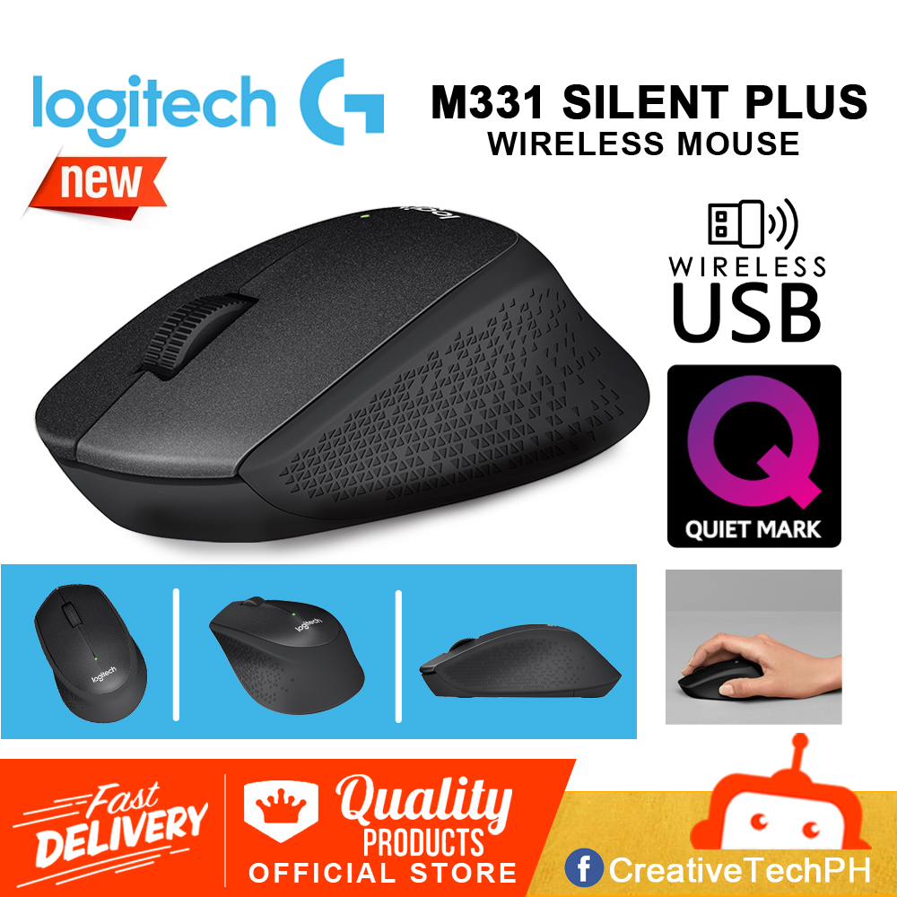 Original Logitech M331 Wireless Mouse Silent Plus Quiet Mark Certification Lazada Ph