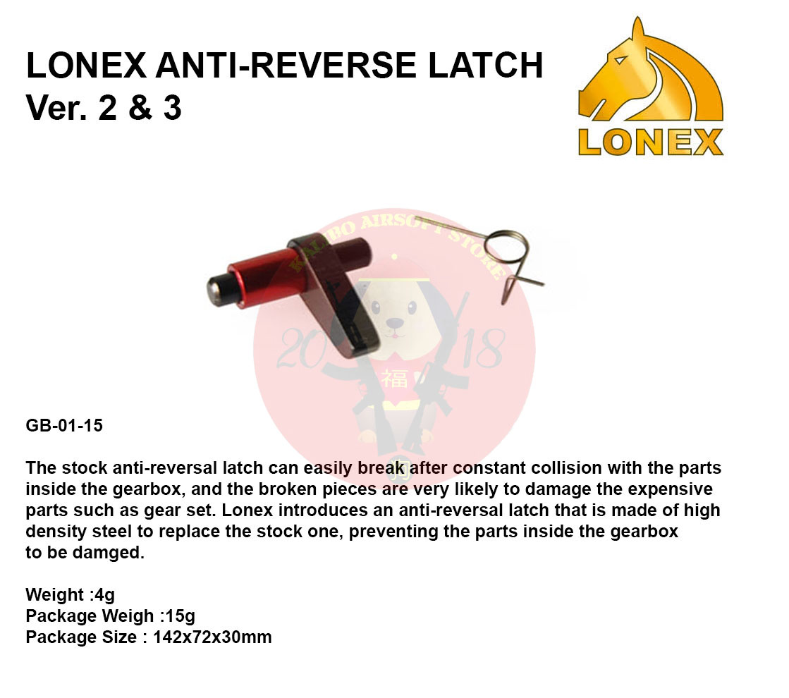LONEX ANTI-REVERSE LATCH V2 & V3 | Lazada PH