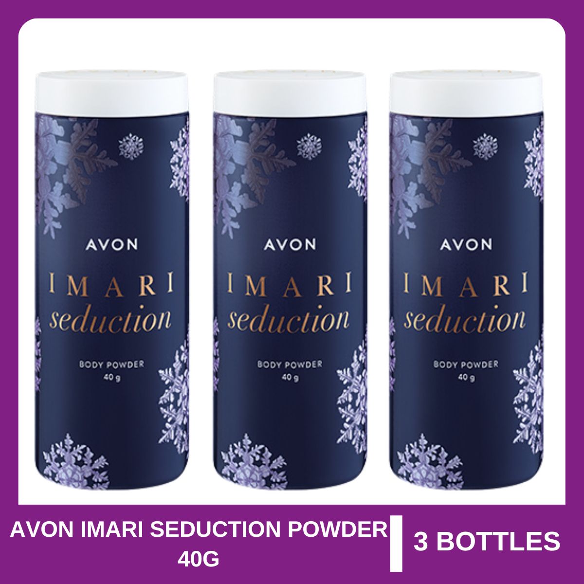 AVON IMARI Seduction Powder 40g ( 3 Bottles ) | Lazada PH