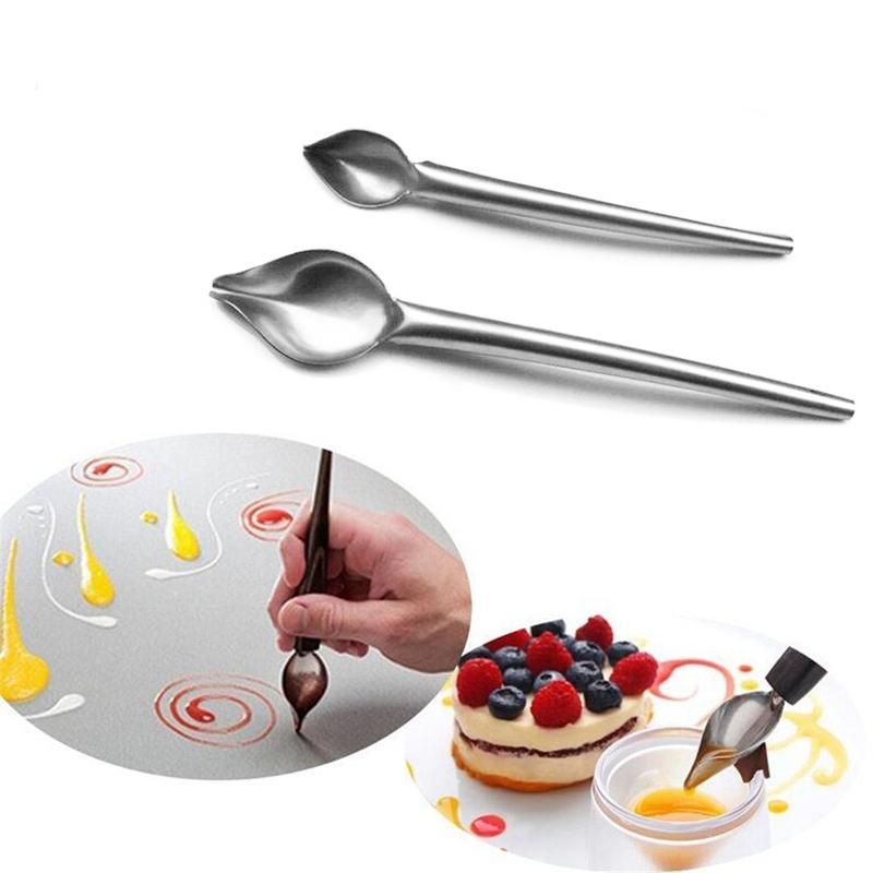 DIY Stainless Steel Chocolate Spoon Pencil Spoons Cake Decorating ...
