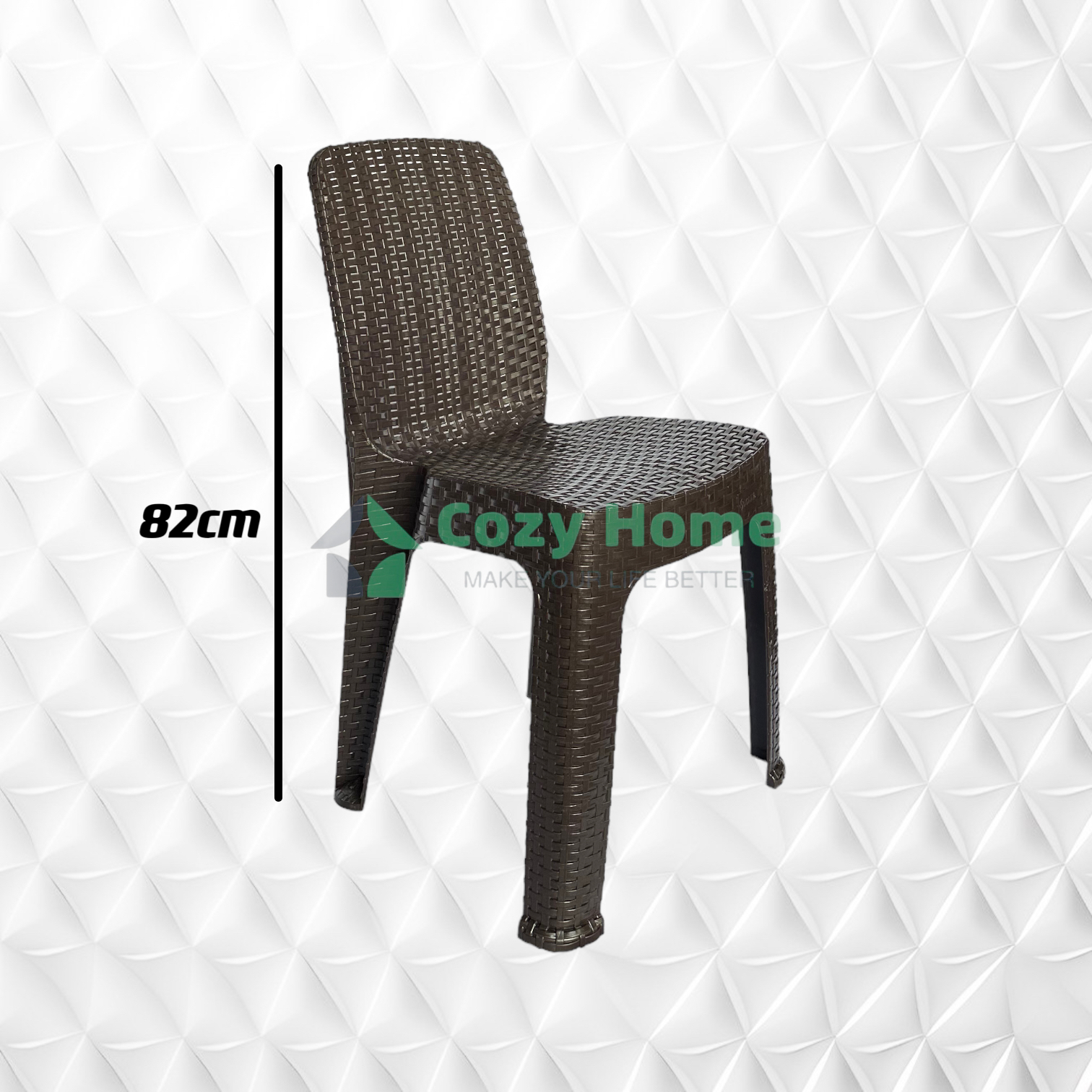 Jolly Plastic Rattan Chair For Indoor Seating Home Office Chair | Lazada PH