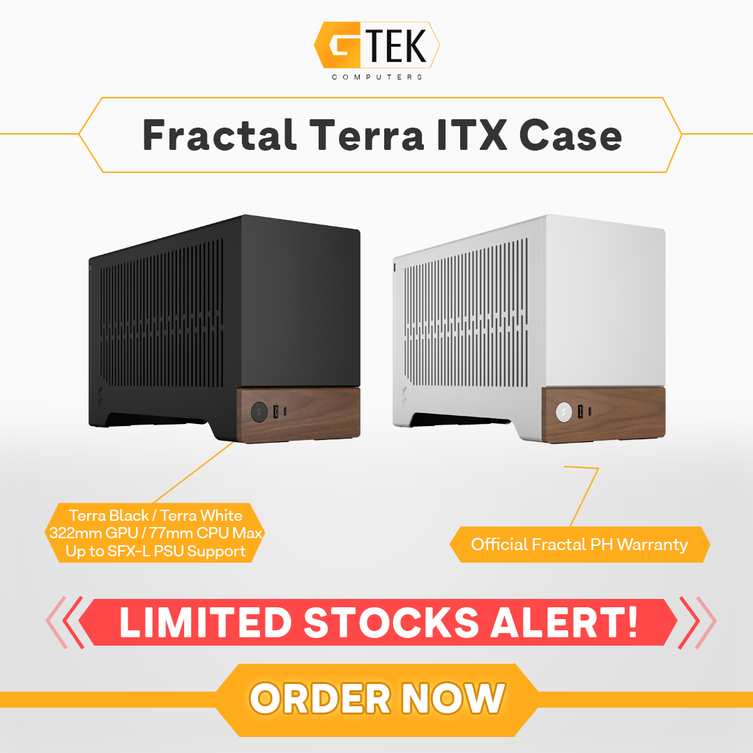 Fractal Design Terra Black / White ITX Gaming Case | Lazada PH