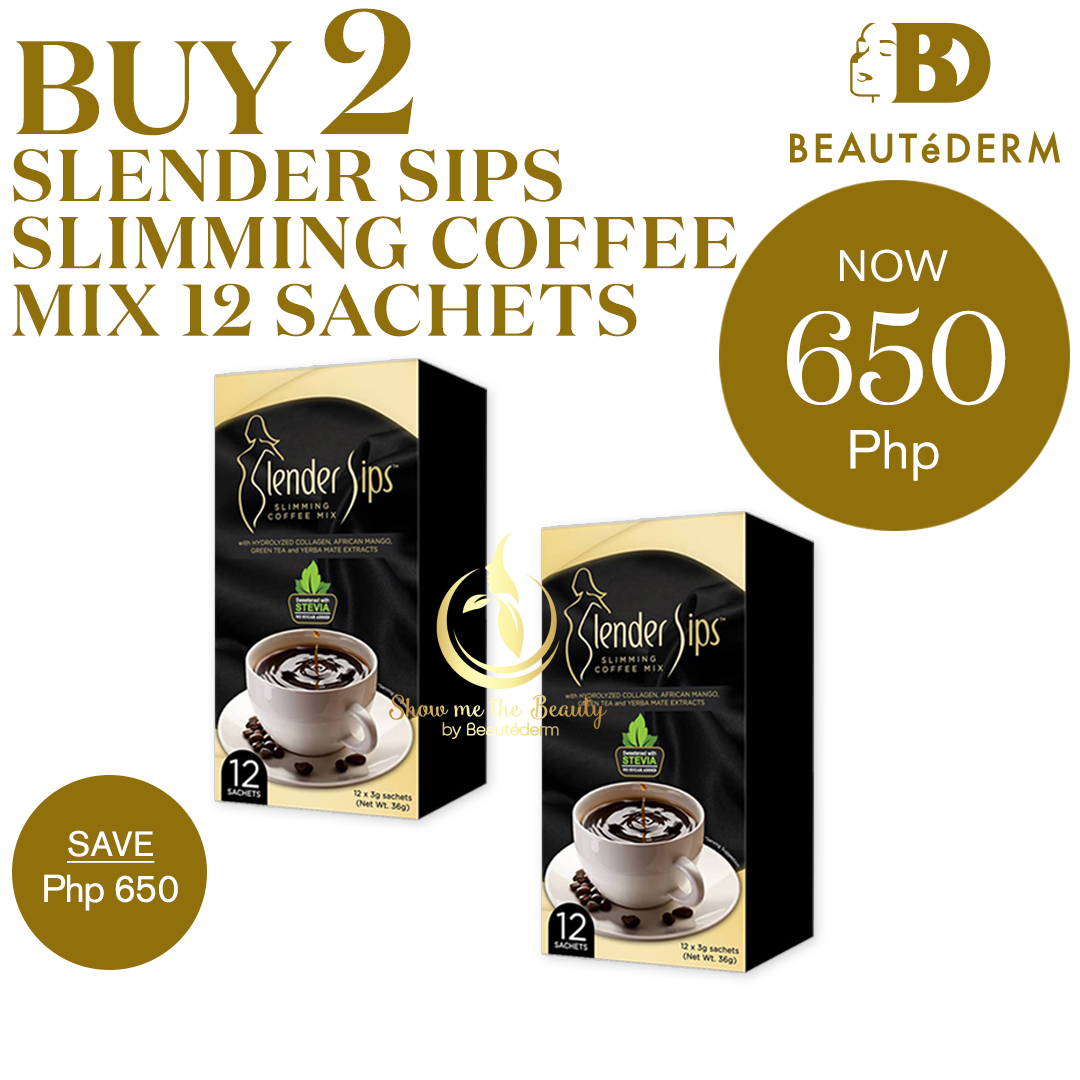 Beautederm Slender Sips Slimming Coffee Mix 12 Sachets BUY 1 TAKE 1 ...