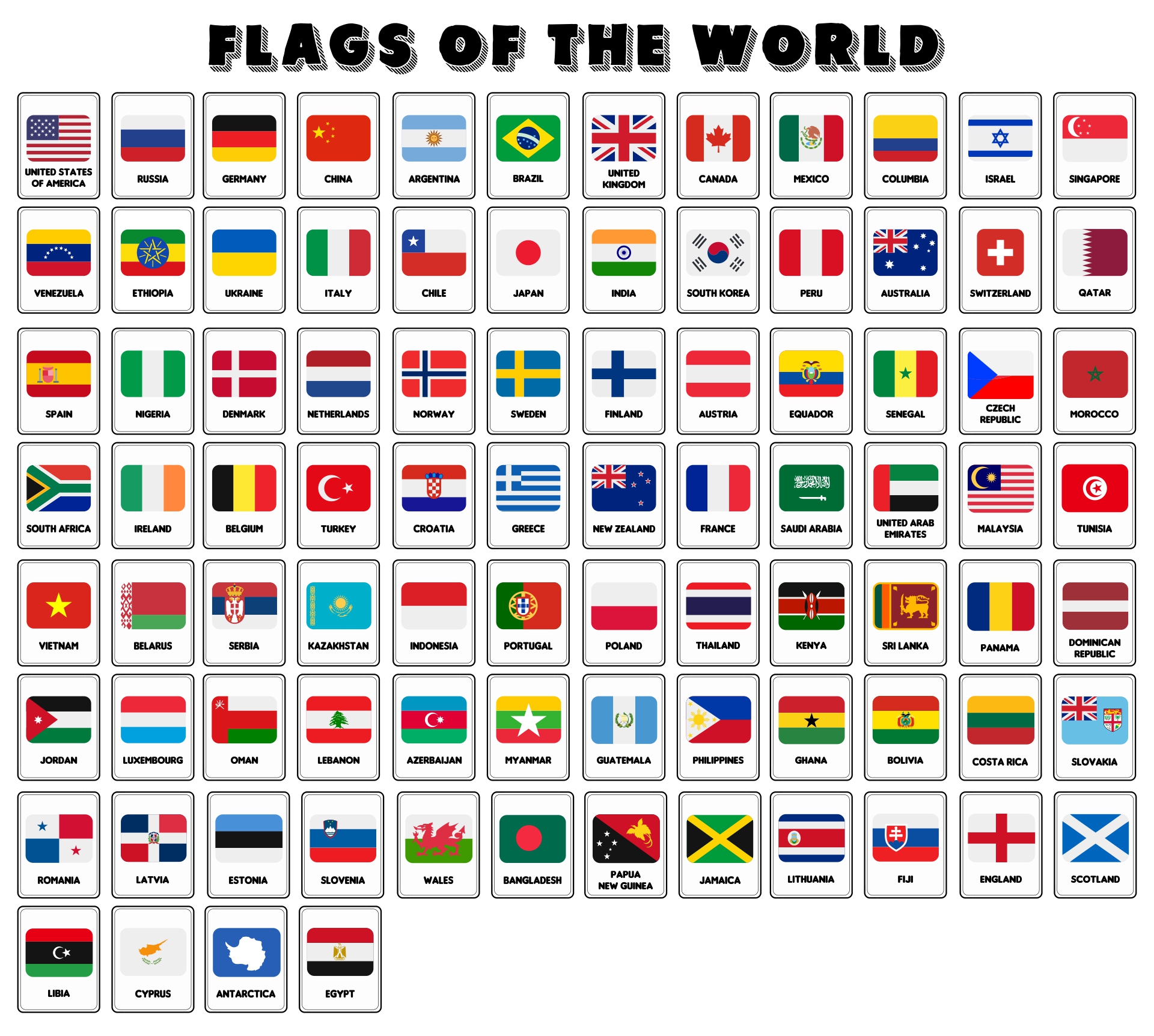A4 Laminated Chart Makapal World map Philippines map Flags of the world ...