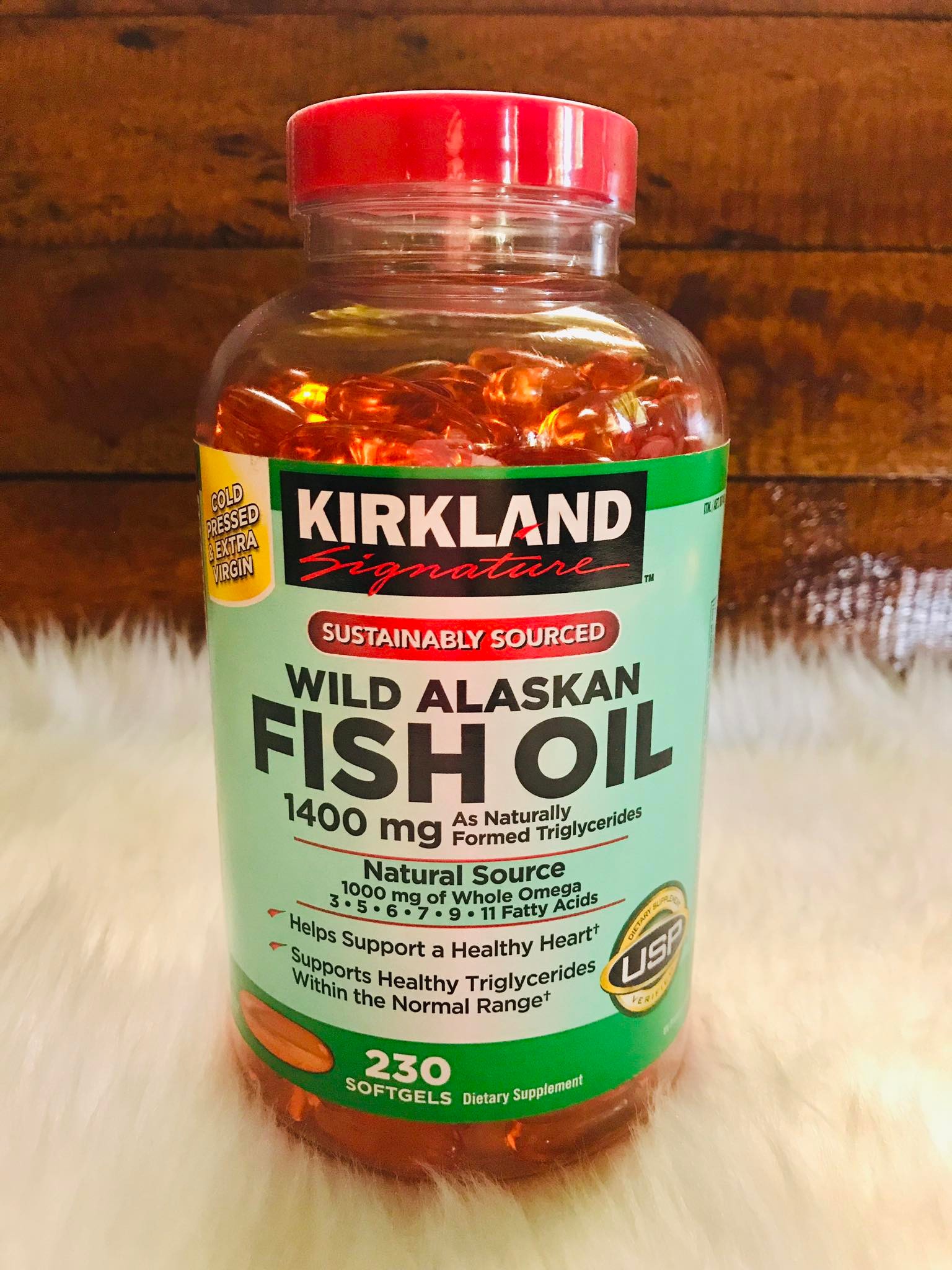 HOT SALE! KIRKLAND SIGNATURE WILD ALASKAN FISH OIL (1400mg in 230 ...