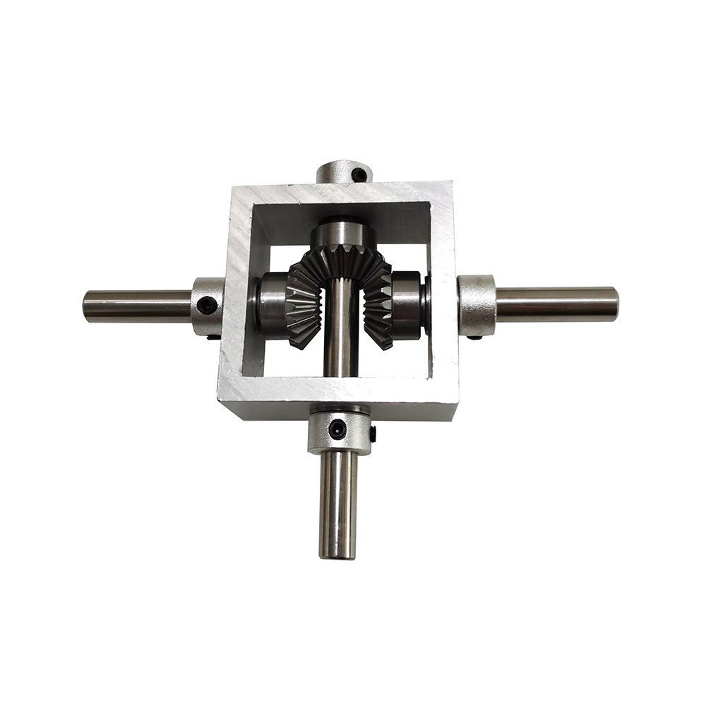 90 Degree Right Angle Transmission Reversing Dual Output Shaft Bevel ...