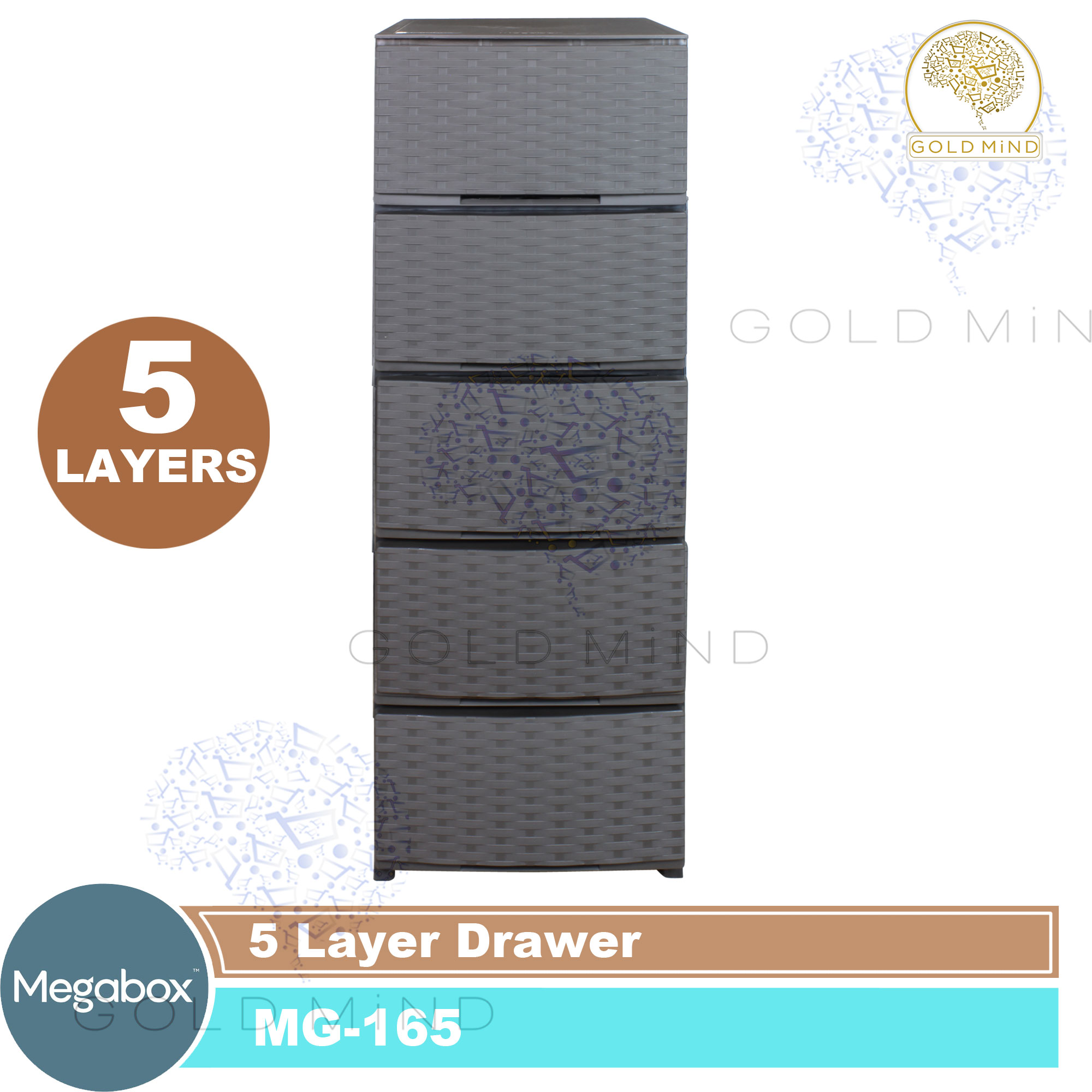 Megabox MG-164 (4 & 5 Layers Slim Drawer Boho Series ) | Lazada PH
