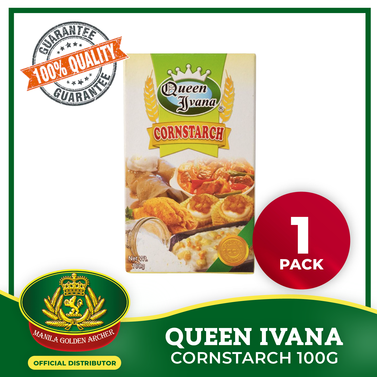 Queen Ivana Cornstarch (100G) 1-pack | Lazada PH