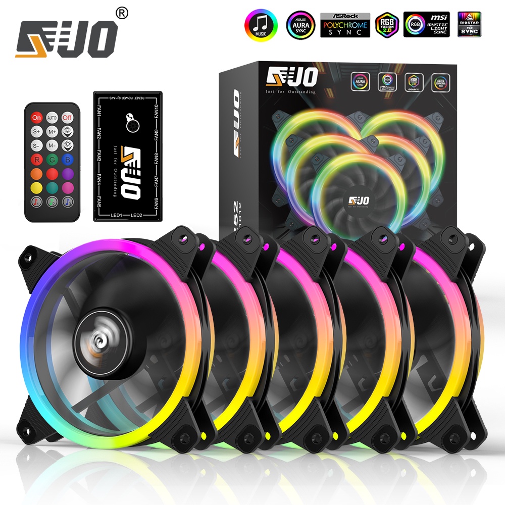J5V3PIN AURA SYNC ARGB PC Fan PC Cooling Fan Case Fan RGB Laptop ...