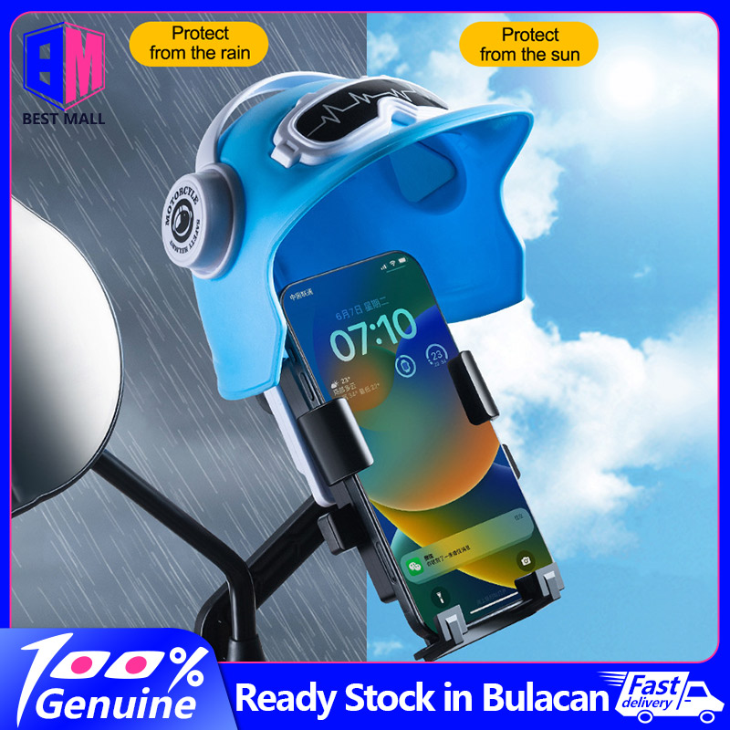 [🇵🇭 Stock&COD] Universal Motorcycle Phone Holder Sunshade Umbrella ...