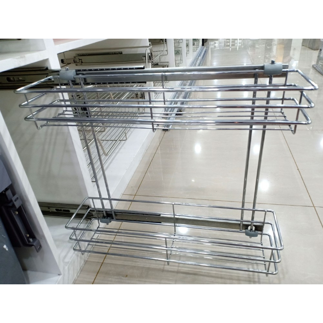 Condiments Pull out basket 2 layer 304 stainless Pull Basket comdiments ...