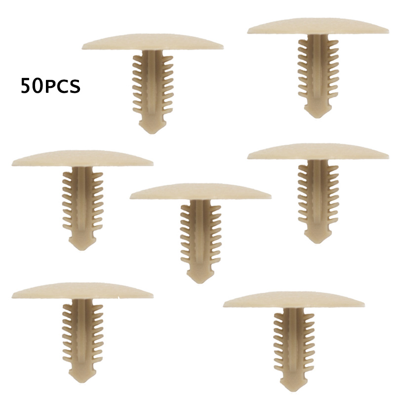 50PCS Car Ceiling Cover Snaps Plastic Rivet Universal Auto Fasteners ...