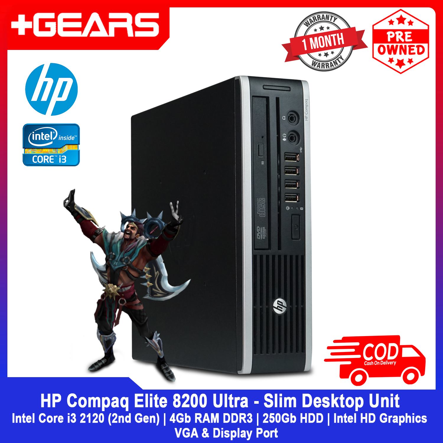 HP Compaq Elite Ultra Slim Desktop Unit | Intel Core i3 2nd Gen 2GB/4GB ...