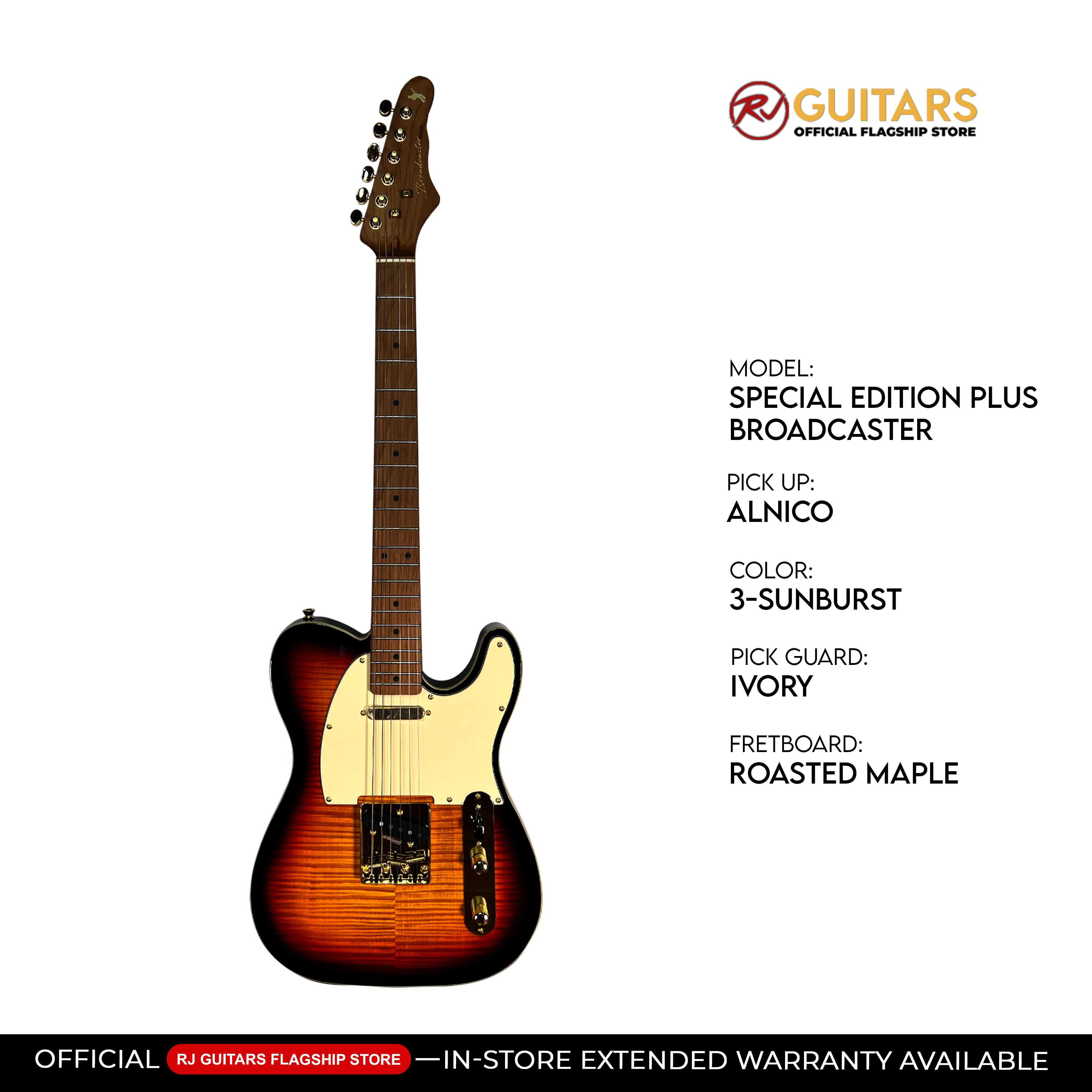 RJ Gigline - Broadcaster Special Edition PLUS / Flame Maple Top ...