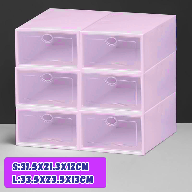 Hard shell large size colorful plastic shoe rack organizer foldable ...