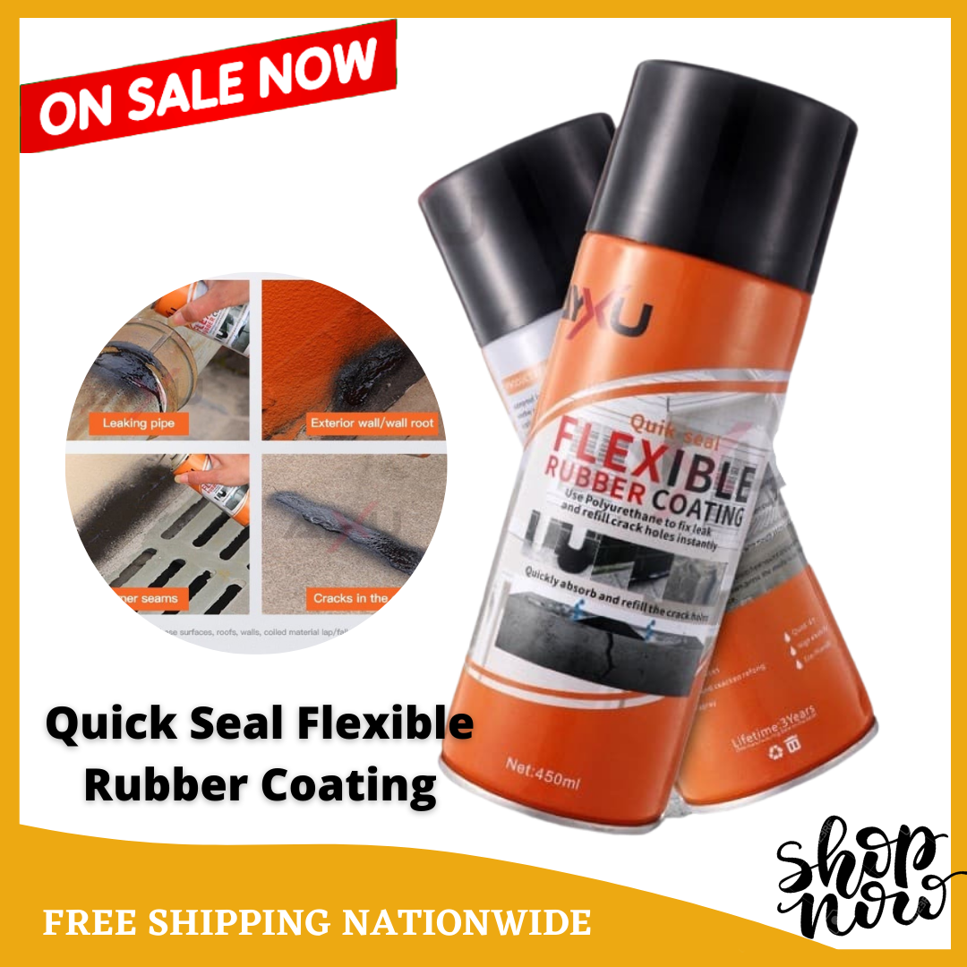 HIGH QUALITY Quick Seal Flexible Black Rubber Coating Waterproof Spray ...