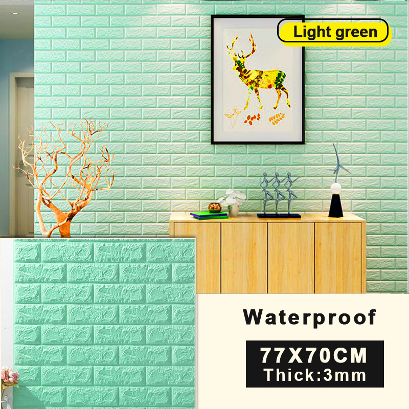 Big Size 77x70cm 3d Wallpaper Brick Sticker Adhesive Wall Decor ...