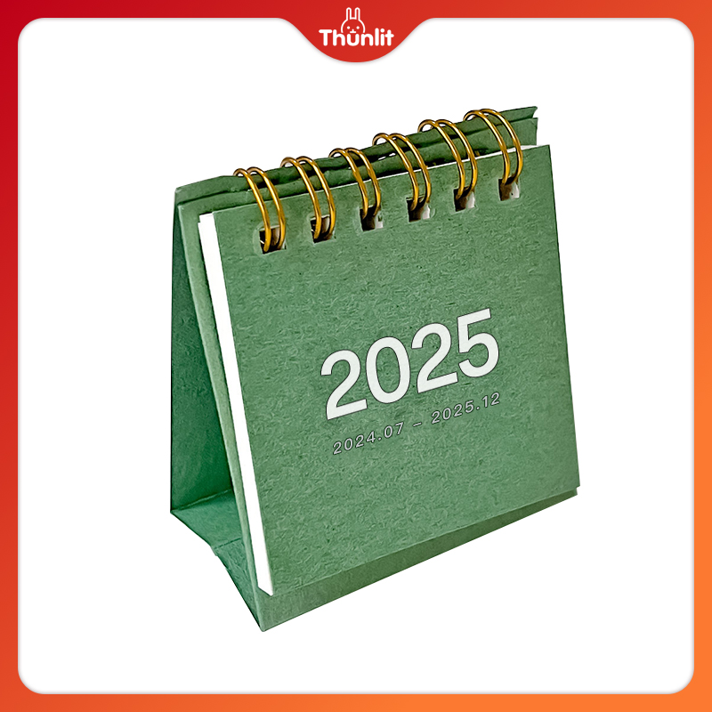 Thunlit Mini Calendar 2025 Creative Minimalist Small Cute Desk Calendar ...