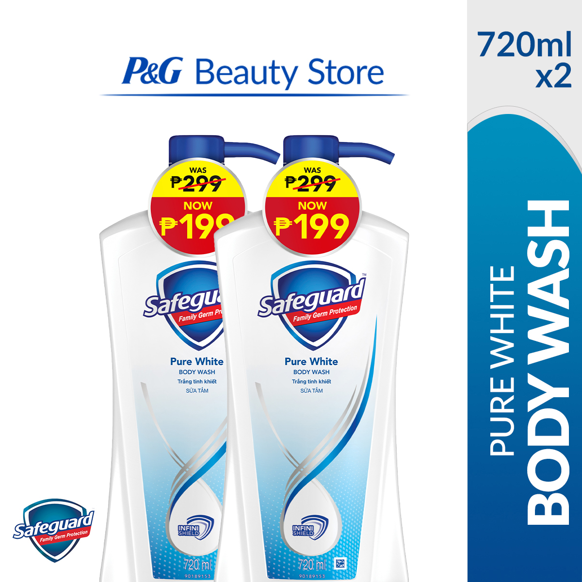 Safeguard Pure White Body Wash 720ml 2s | Lazada PH