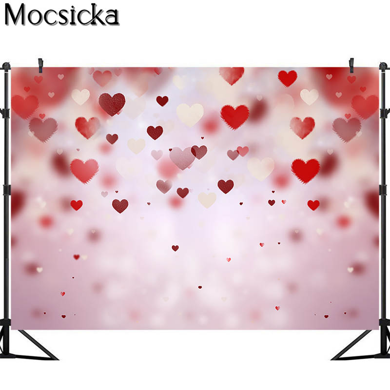 （HOT)MOCSICKA Valentine Rustic Wooden Photography Background Red Rose ...