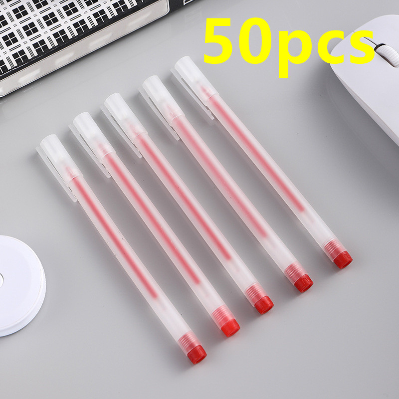 Wholesale 100pcs MUJI style ballpen set Gel Pen Black Ball Pen Students ...