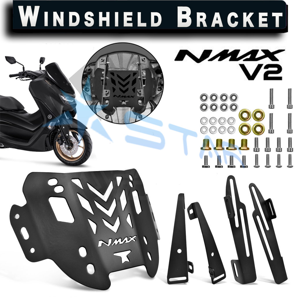 COD NMAX 2020 V2 Adjustable Windshield Side Mirror Bracket Stainless ...