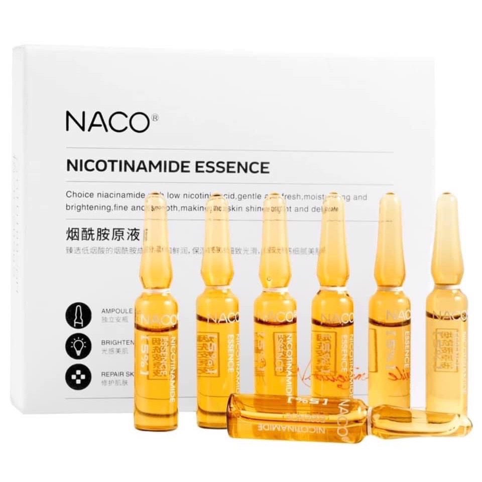 ORIGINAL 100% NACO 7 DROPS SET AMPOULE NICOTINAMIDE ESSENCE,Brightening ...