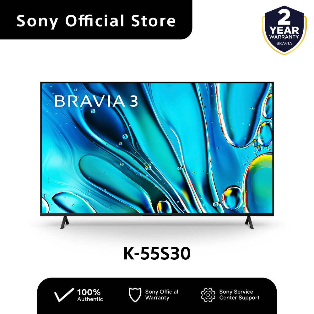 Sony BRAVIA 3 55 Inch TV | K-55S30 | 4K HDR Processor X1 | 4K Ultra HD | High Dynamic Range (HDR ...