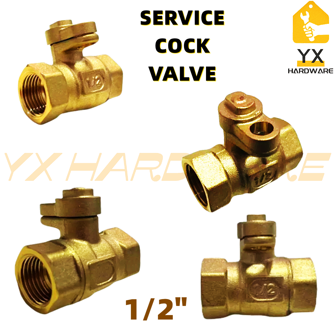 BRASS SERVICE COCK VALVE 1/2" High Quality | Lazada PH