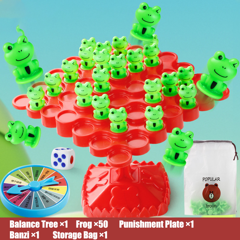 Frog Balance Tree Educational Parent-child Interaction Table Game Kids ...