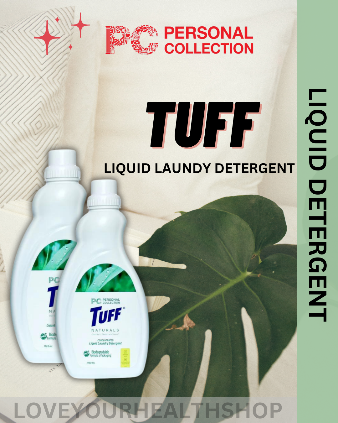 Tuff Naturals Liquid Laundry Detergent 1000ml Personal Collection ...