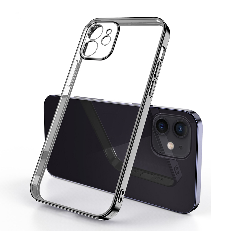 Tri-Town Plating Soft Phone Case for IPhone 15 11 12 13 14 Pro Max 7 8 ...