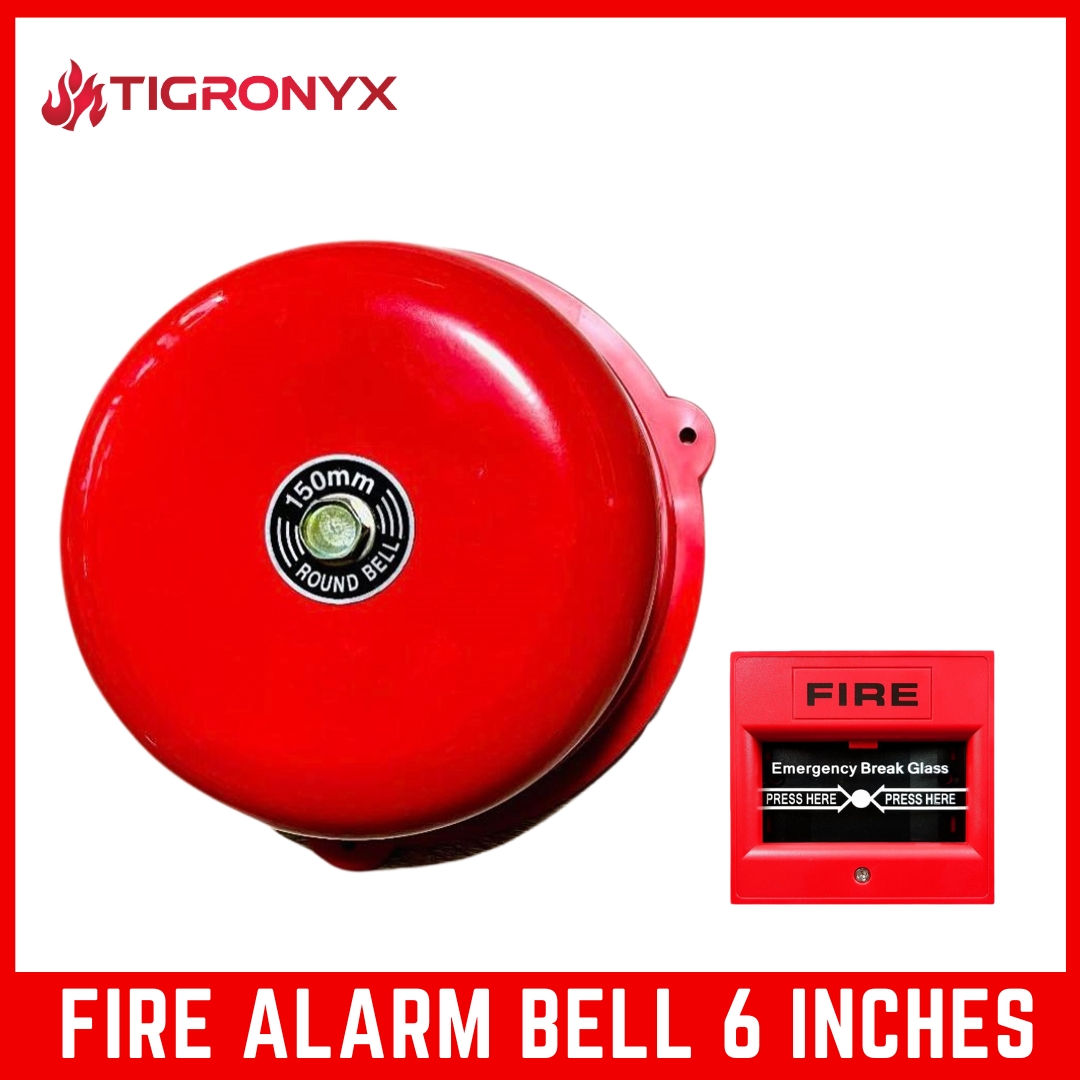 Fire Alarm Bell 6" 220V with Break Glass Switch | Lazada PH