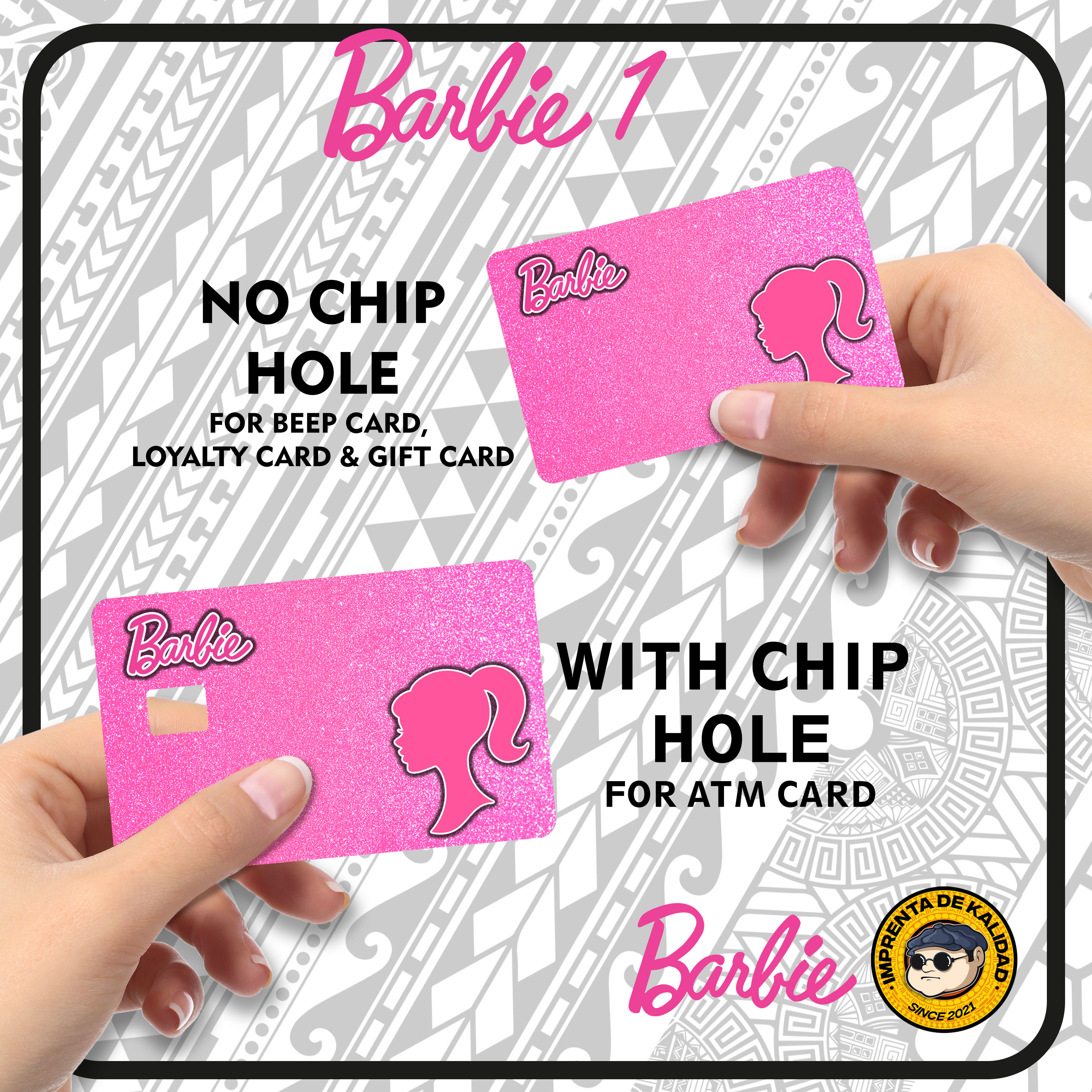 Barbie Skin Card Sticker Vinyl Debit/ATM/beep card sticker skin | Lazada PH
