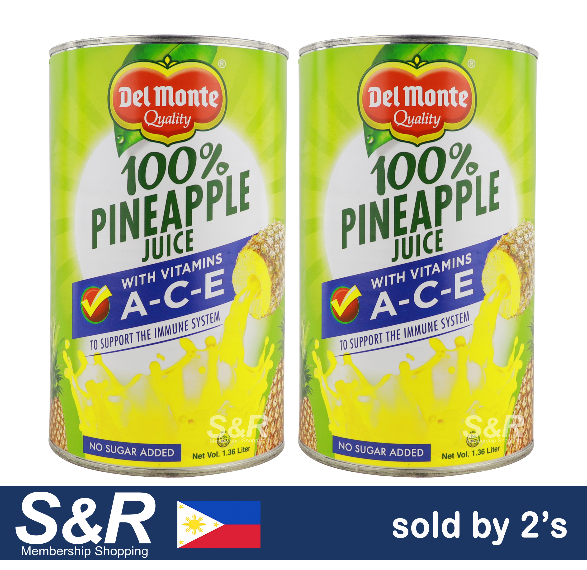 Del Monte 100% Pineapple Juice with Vitamins A-C-E 2 cans | Lazada PH