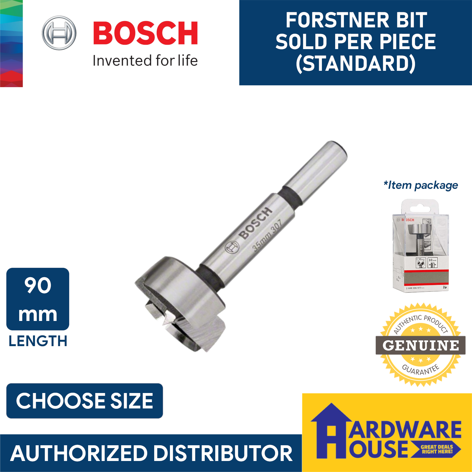 ORIGINAL BOSCH Forstner Bit Standard Cutter Wood Hole Saw Drill Bit For ...