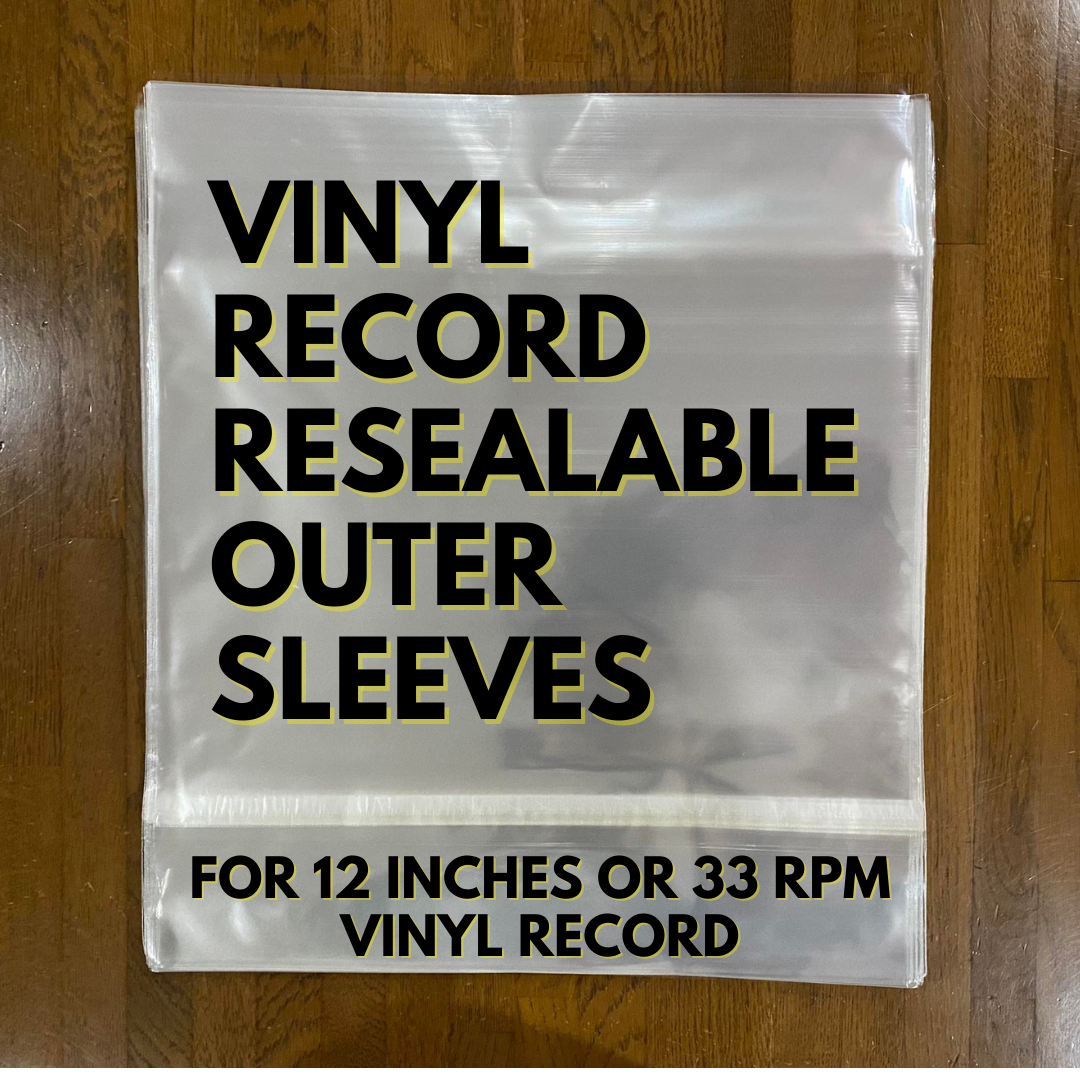 VINYL RECORD RESEALABLE SLEEVES OUTER SLEEVES FOR 12 INCHES OR 33 RPM ...