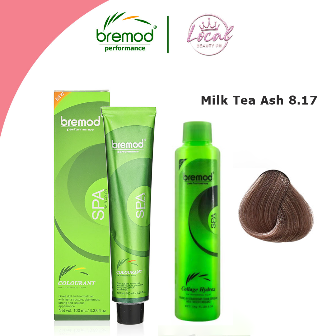 BREMOD Milk Tea Ash 8.17 Bio Organic Hair Color 100ml New Color and ...