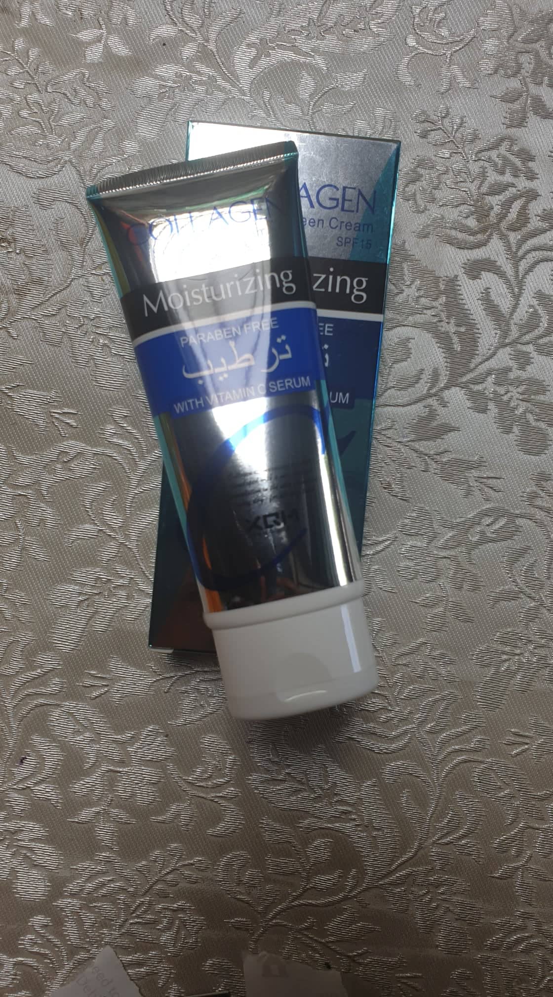 Collagen Sunscreen Cream SPF 15 Moisturizing with Vitamin C Serum 100 ml buy 1 take 1 ( SS ...