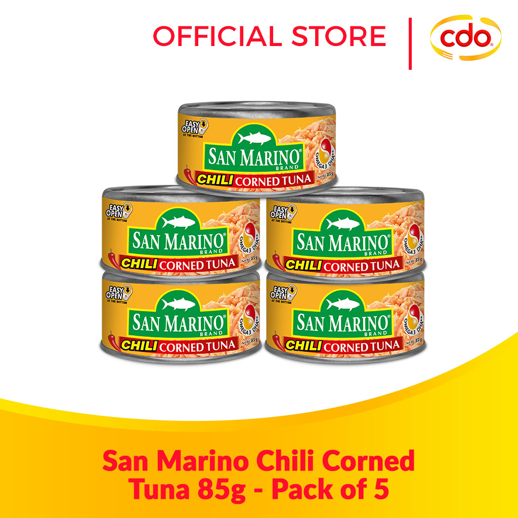 SAN MARINO Chili Corned Tuna 85g - Pack of 5 | Lazada PH