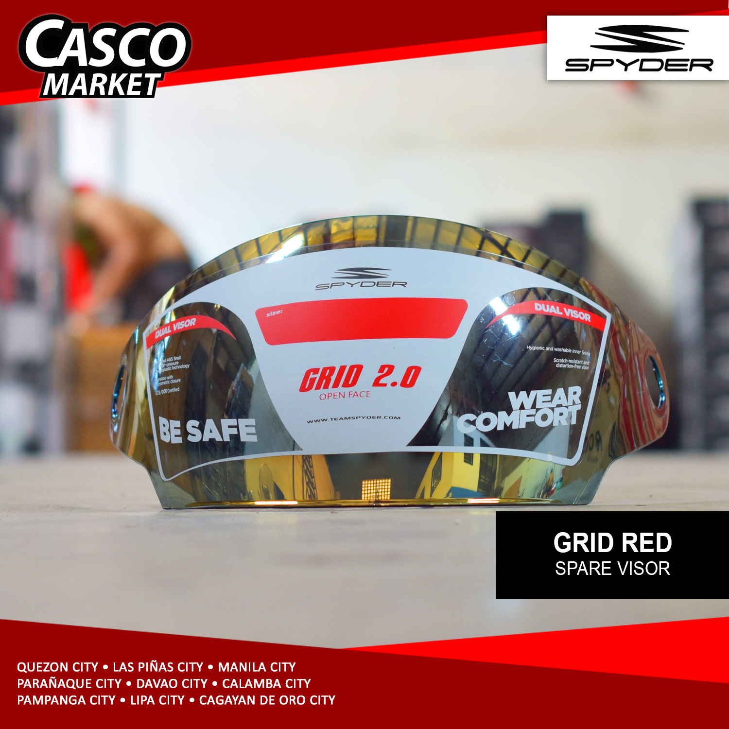 SPYDER GRID 2.0 CLEAR, SMOKE AND IRIDIUM SPARE VISOR | Lazada PH