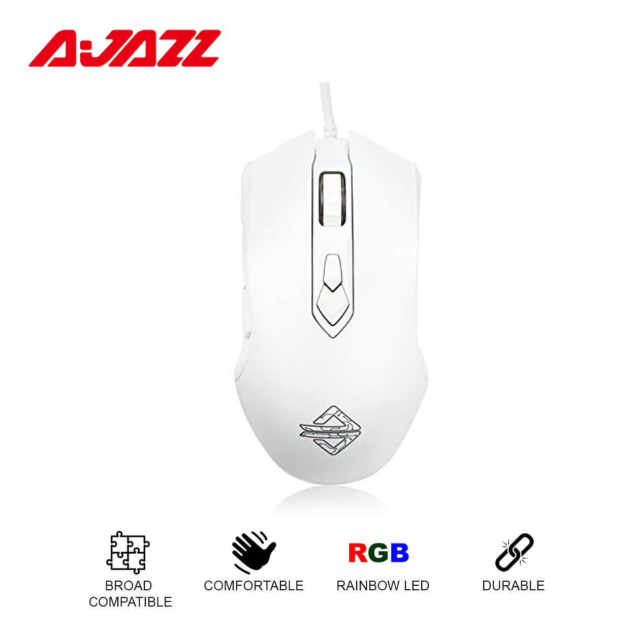 Ajazz AJ52 RGB Mouse 7 Programmable Buttons Wired Gaming Mouse | Lazada PH