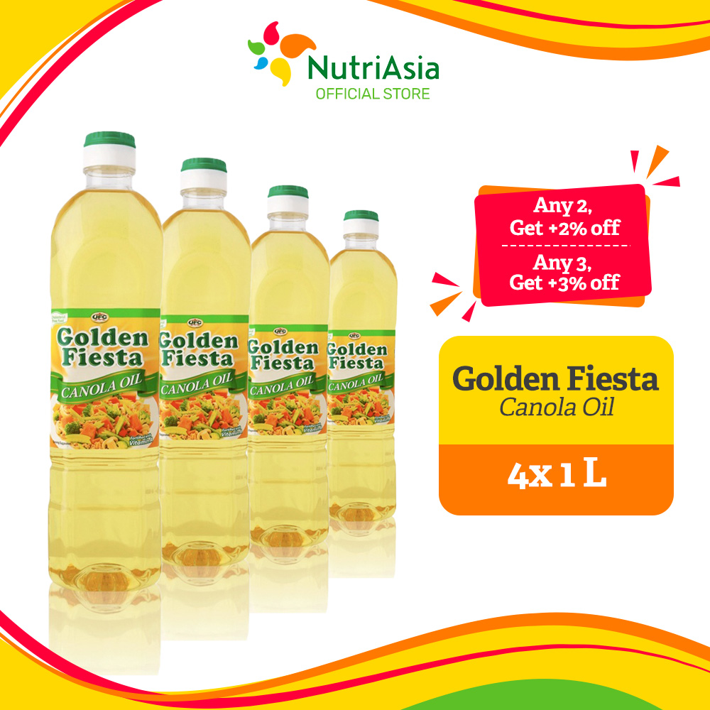 UFC Golden Fiesta Canola Oil 1 L Bundle of 4 | Lazada PH