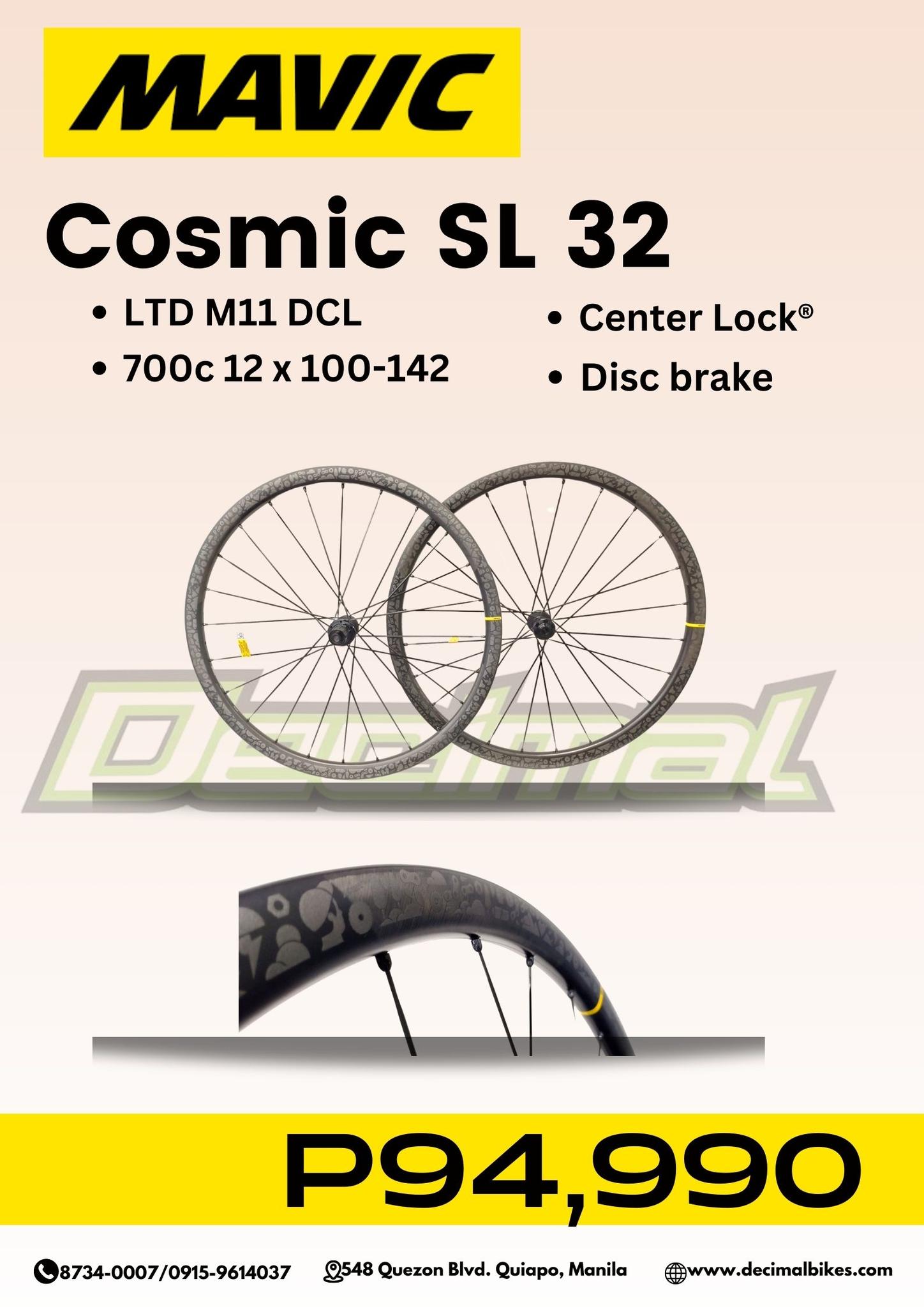 Mavic Rimset Cosmic SL 32 | Lazada PH